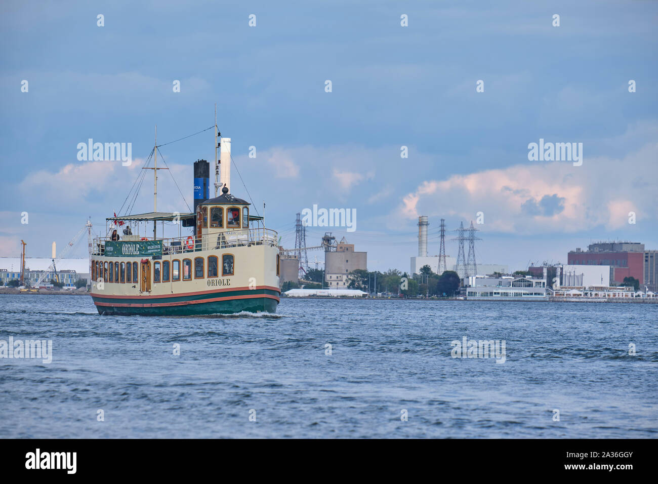 The Oriole is a boat that takes passengers on guided tours of the ...