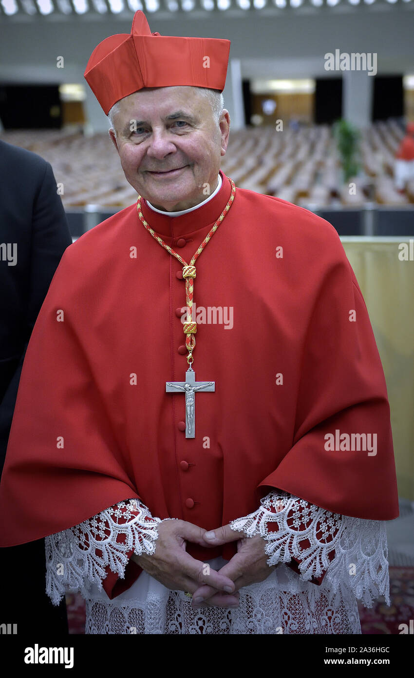 New Cardinal, English prelate Michael Louis Fitzgerald poses as he ...