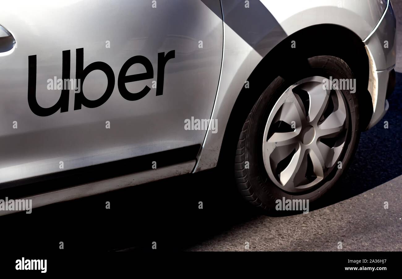 Uber logo hi-res stock photography and images - Alamy