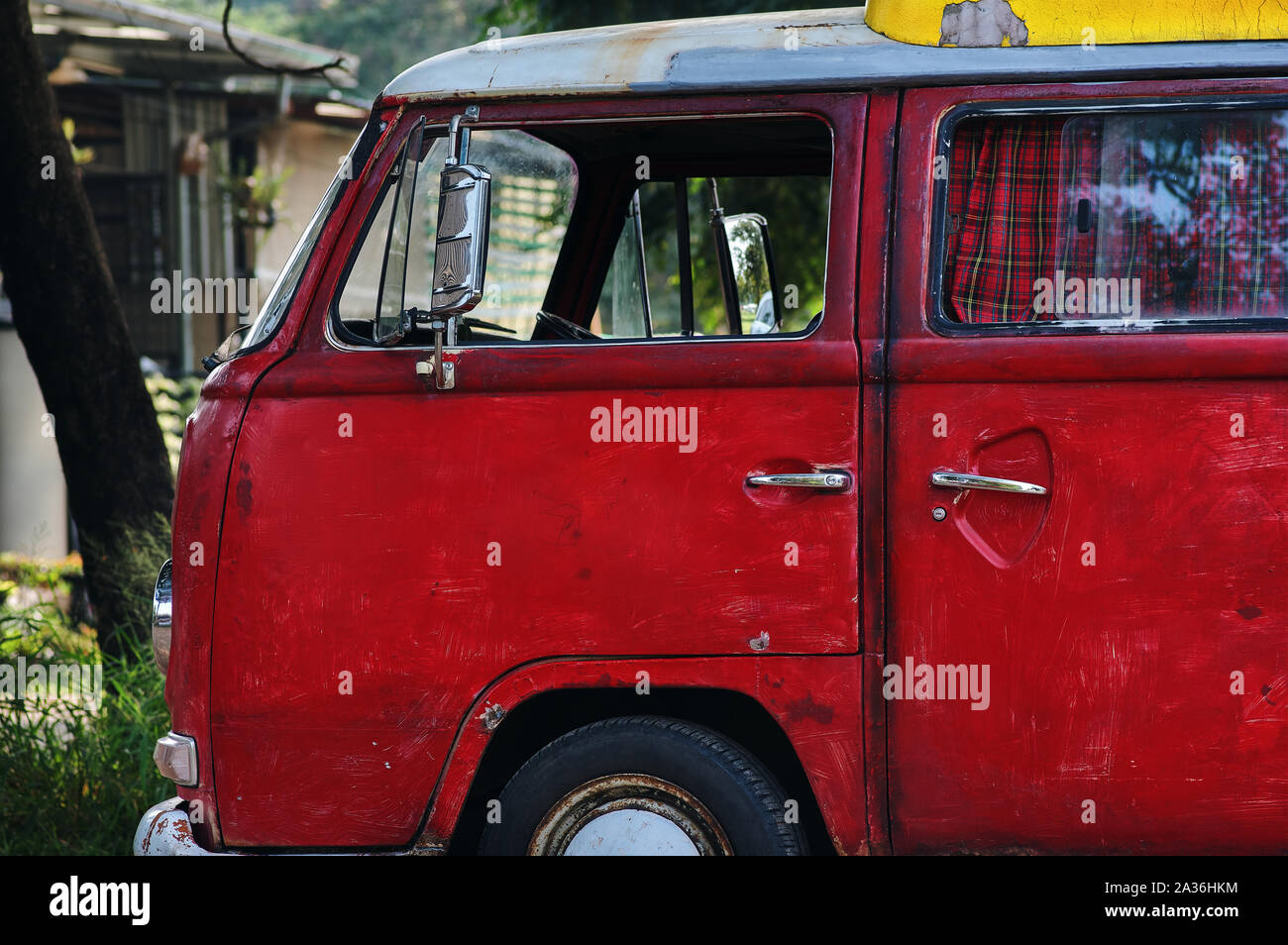 Old red car hi-res stock photography and images - Alamy
