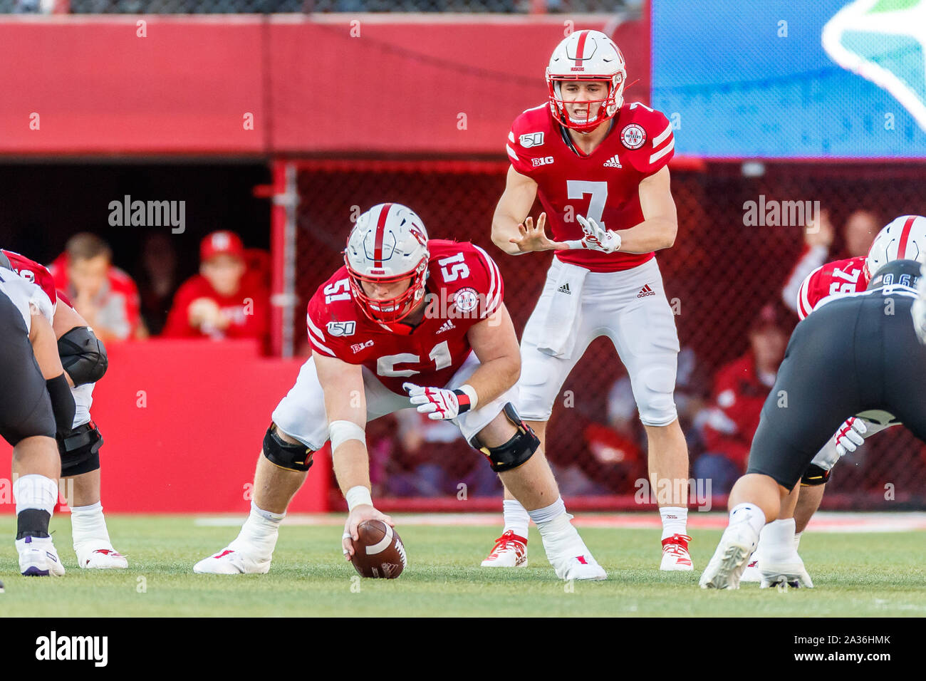Lincoln, NE. U.S. 05th Oct, 2019. Nebraska Cornhuskers quarterback Luke ...