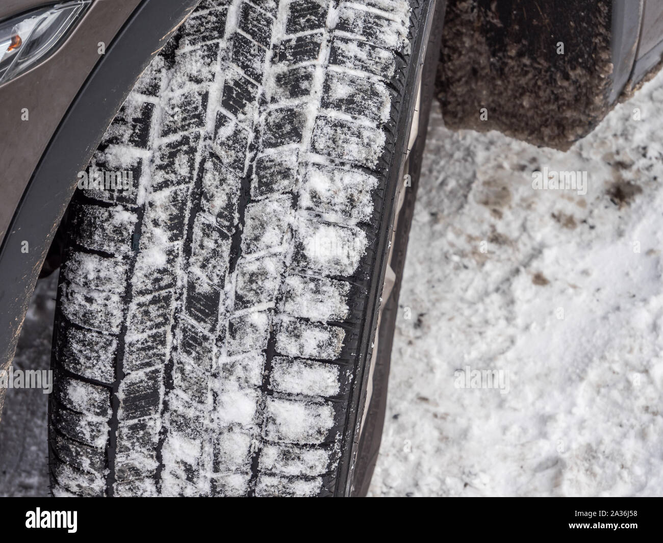 Winter tire profile Stock Photo - Alamy