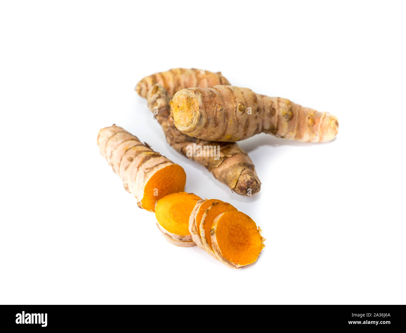 Curcuma root isolated Stock Photo - Alamy