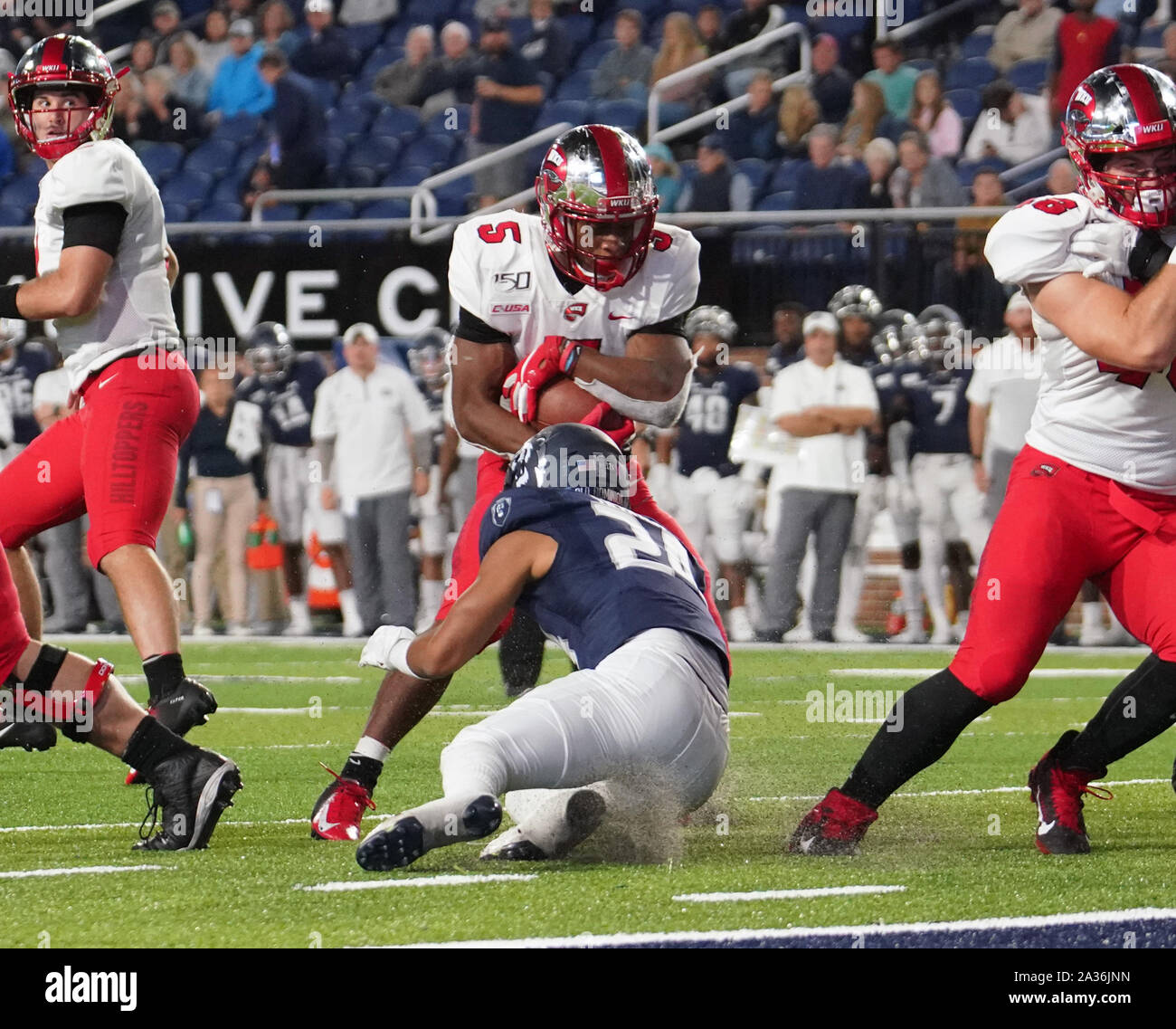 October 5, 2019:Western Kentucky Hilltoppers running back Gaej Walker ...