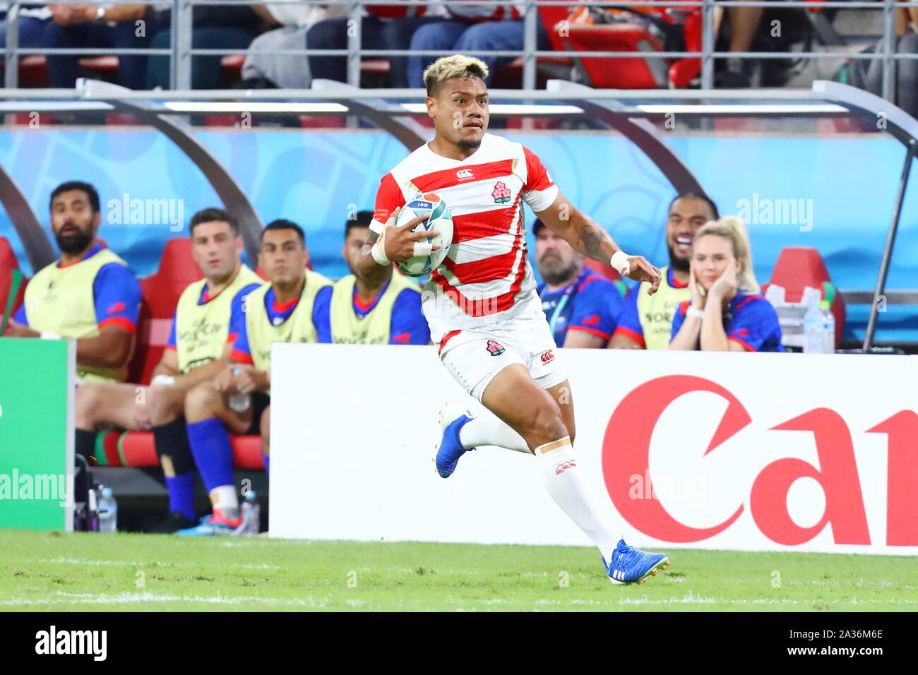 Toyota, Aichi, Japan. 5th Oct, 2019. Lomano Lava Lemeki (JPN) Rugby ...