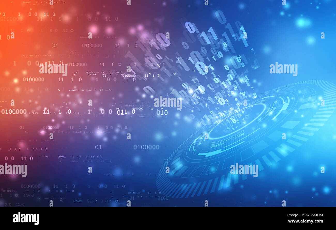 Binary Code Background, Digital Abstract technology background, Big data digital code, Data ...