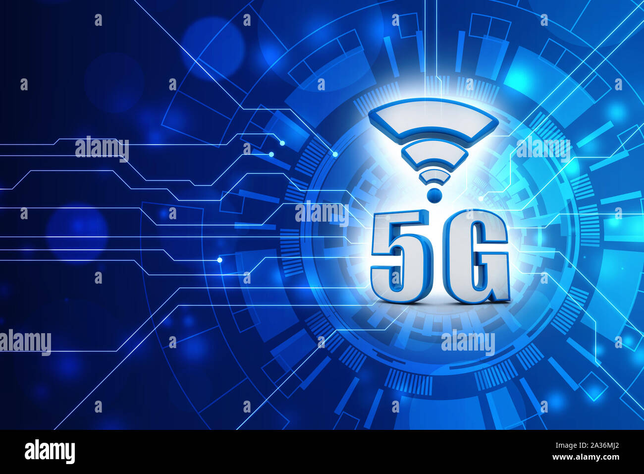 5G Network internet concept background, 5th generation of internet, 5G ...