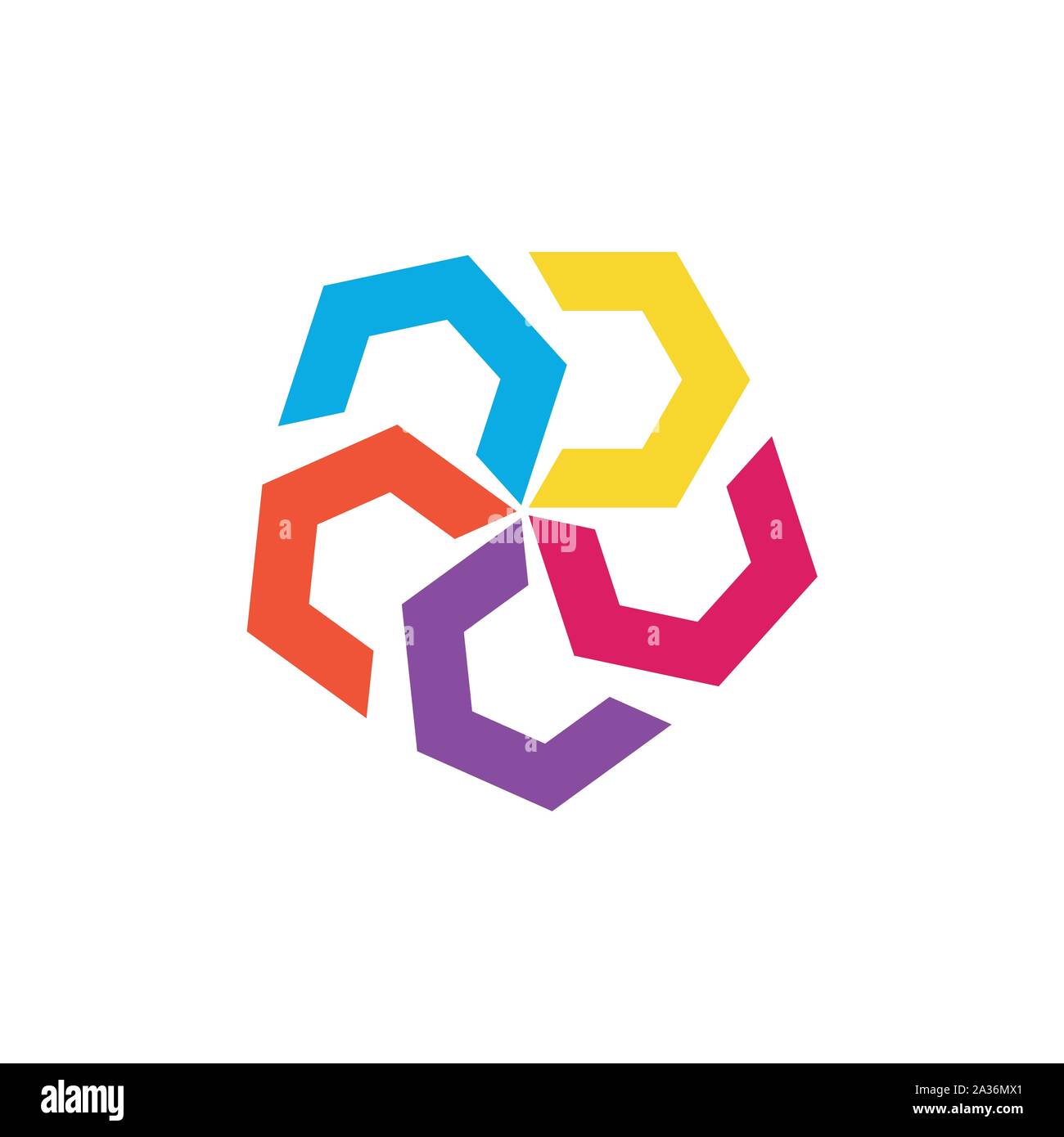 Hexagon vector vectors hi-res stock photography and images - Alamy