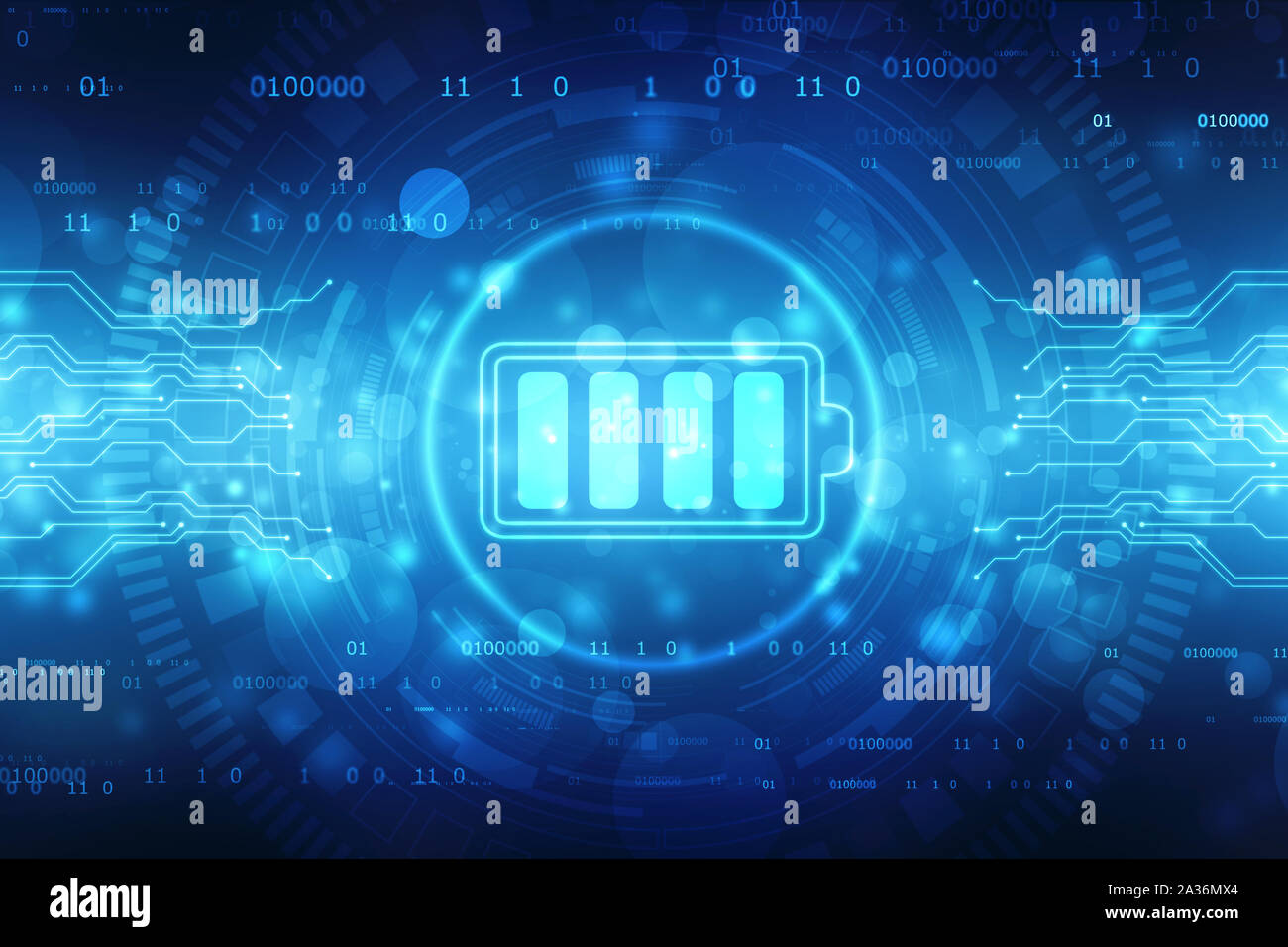 Battery Icon in digital background, battery Supply Concept Background ...