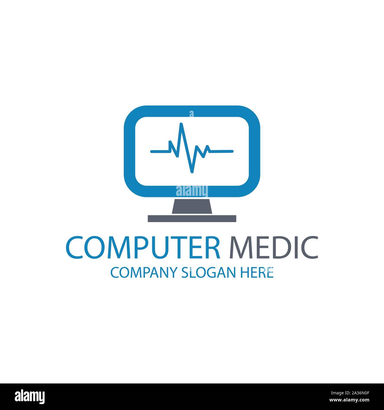 Computer medical Logo Images Stock Vectors - Vector - Vector Stock ...
