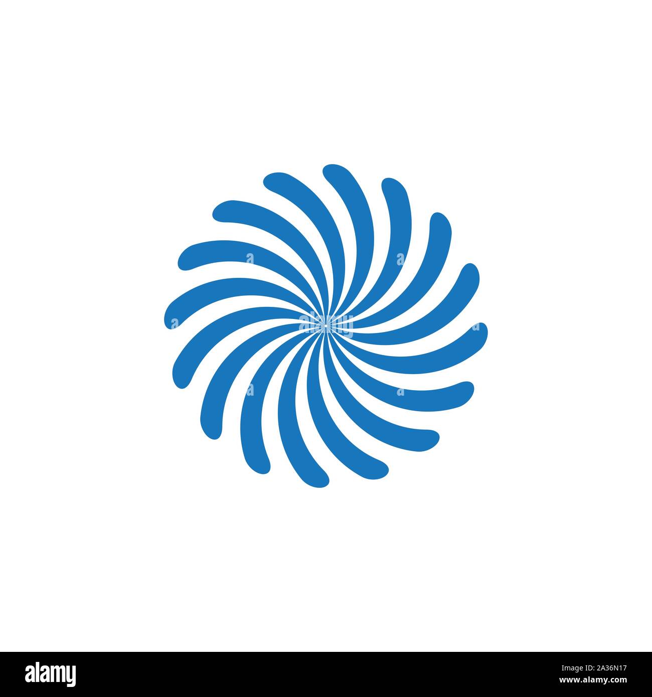 Creative blue abstract shape logo ideas vector illustration design ...