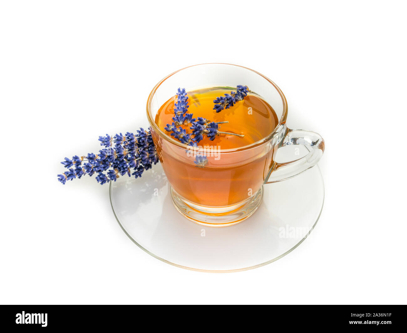 Lavender tea isolated Stock Photo - Alamy