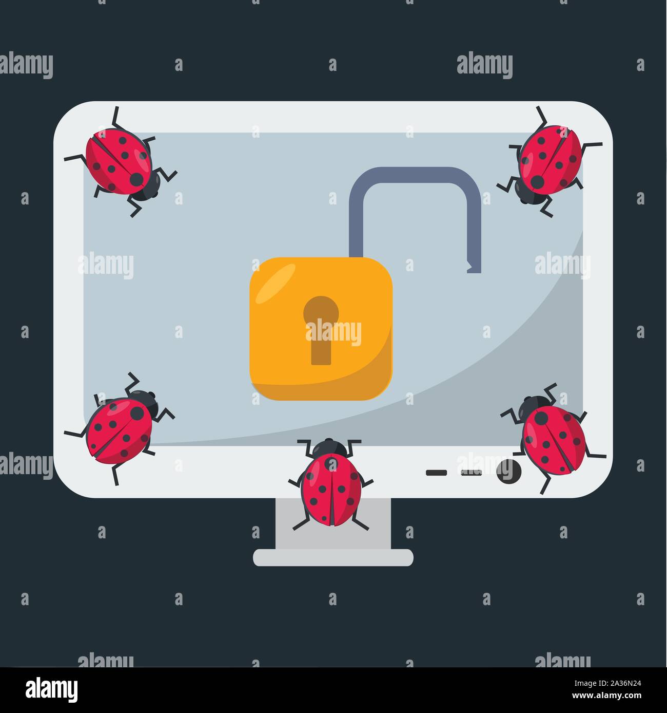 computer virus attack concept vector illustration Stock Vector Image & Art - Alamy