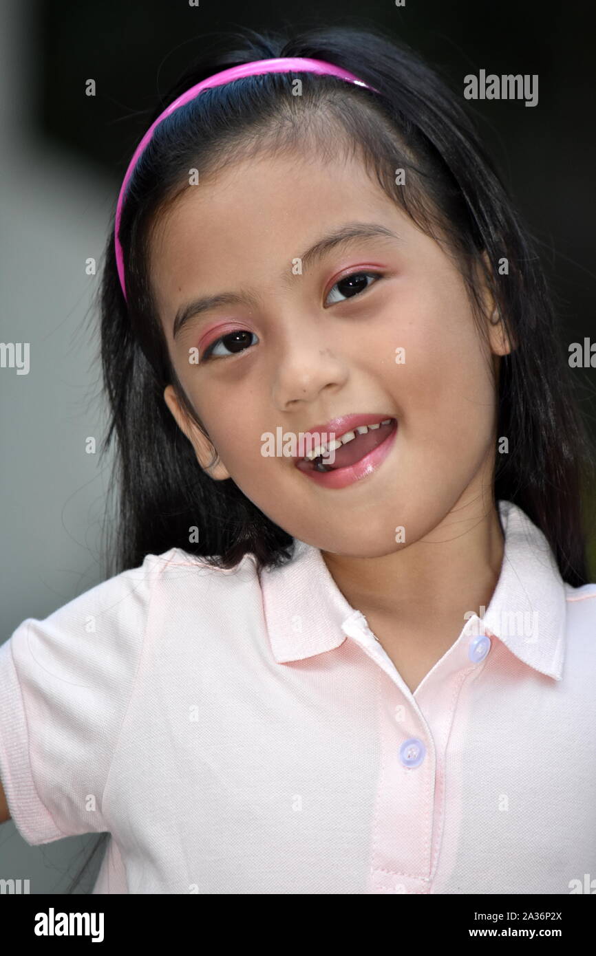 An A Tween And Happiness Stock Photo - Alamy