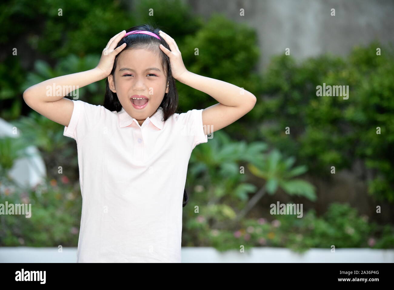 An A Tween Under Stress Stock Photo - Alamy