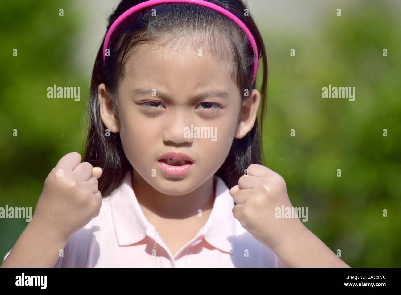 An An Angry Female Tween Stock Photo - Alamy