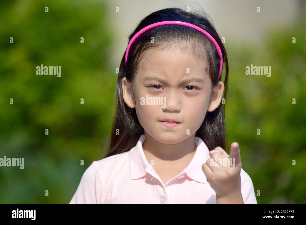 An An Angry Cute Person Stock Photo - Alamy