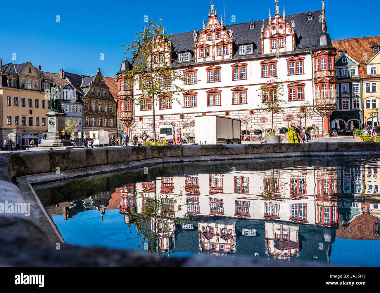 Coburg on the market place Stock Photo - Alamy