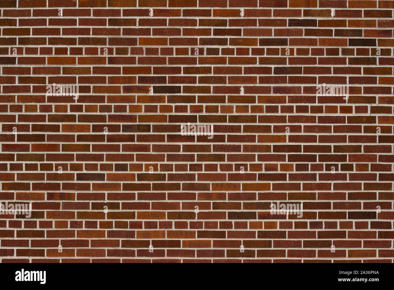 Vintage dark red clay brick wall texture background with common bond ...