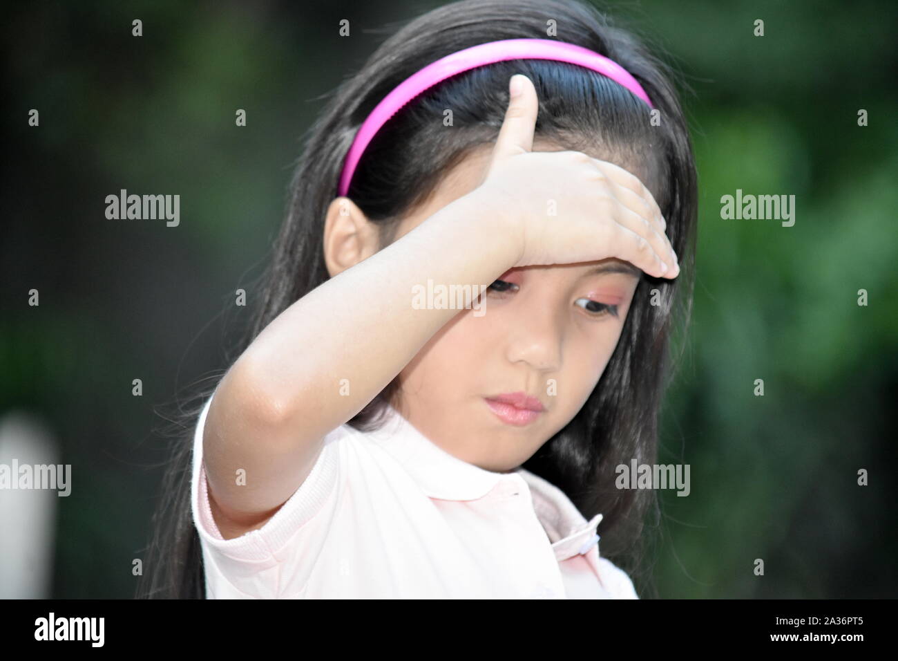 A Female And Memory Loss Stock Photo - Alamy