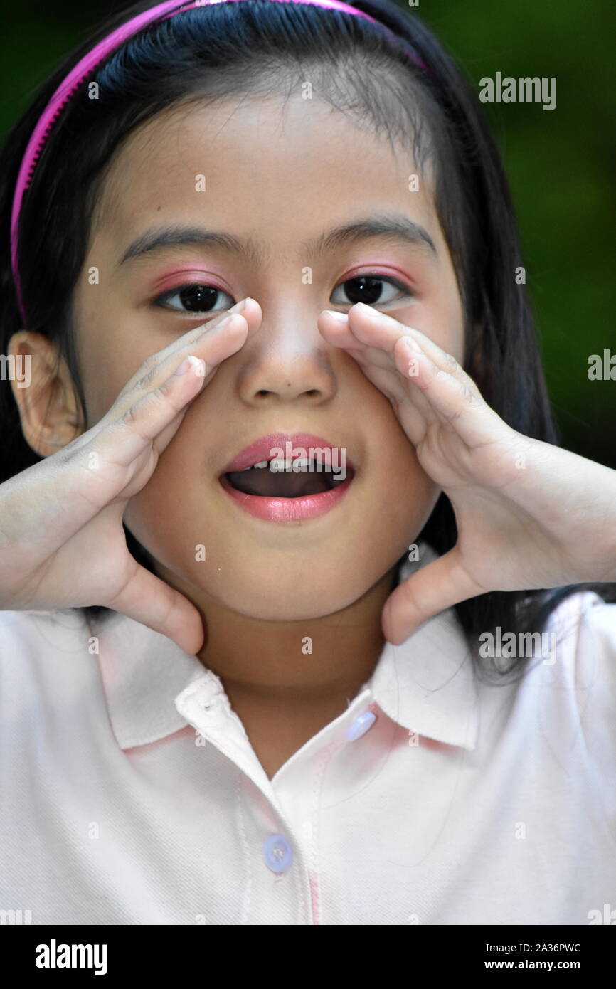 Girl hollering hi-res stock photography and images - Alamy