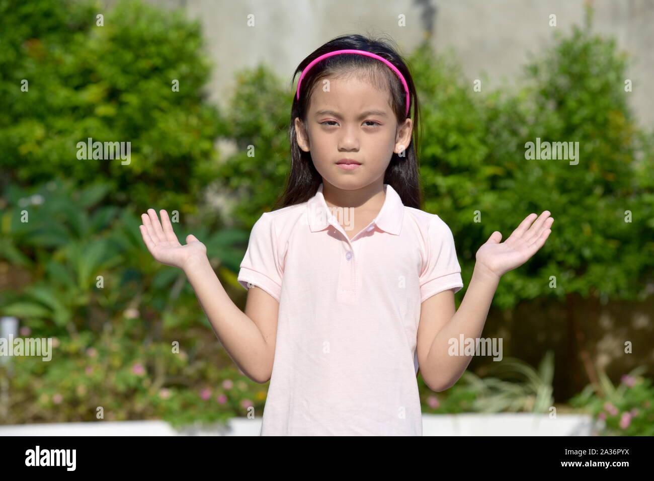 A Girl And Indecisiveness Stock Photo - Alamy