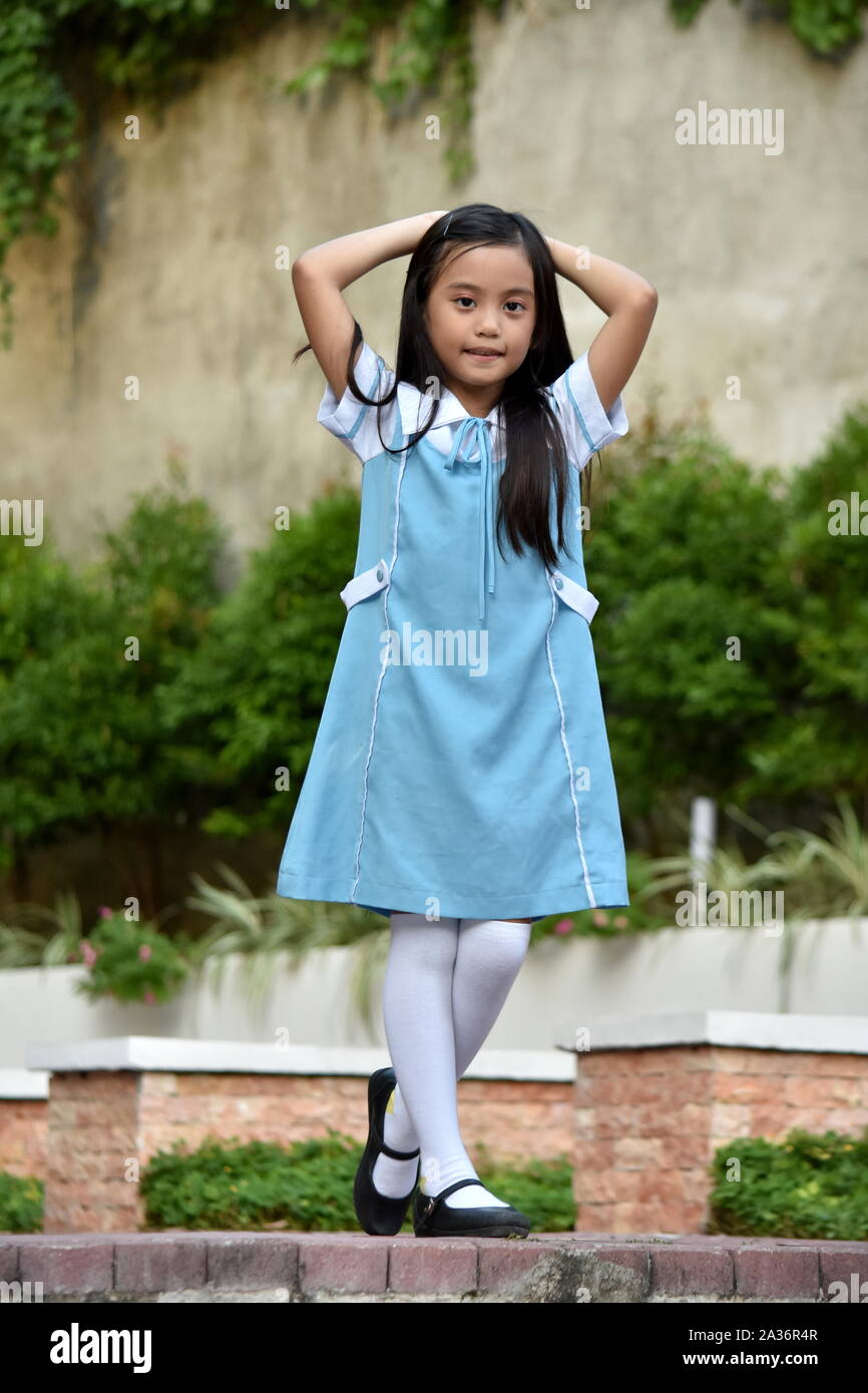 A Cute Diverse Female Student Dancing Stock Photo - Alamy