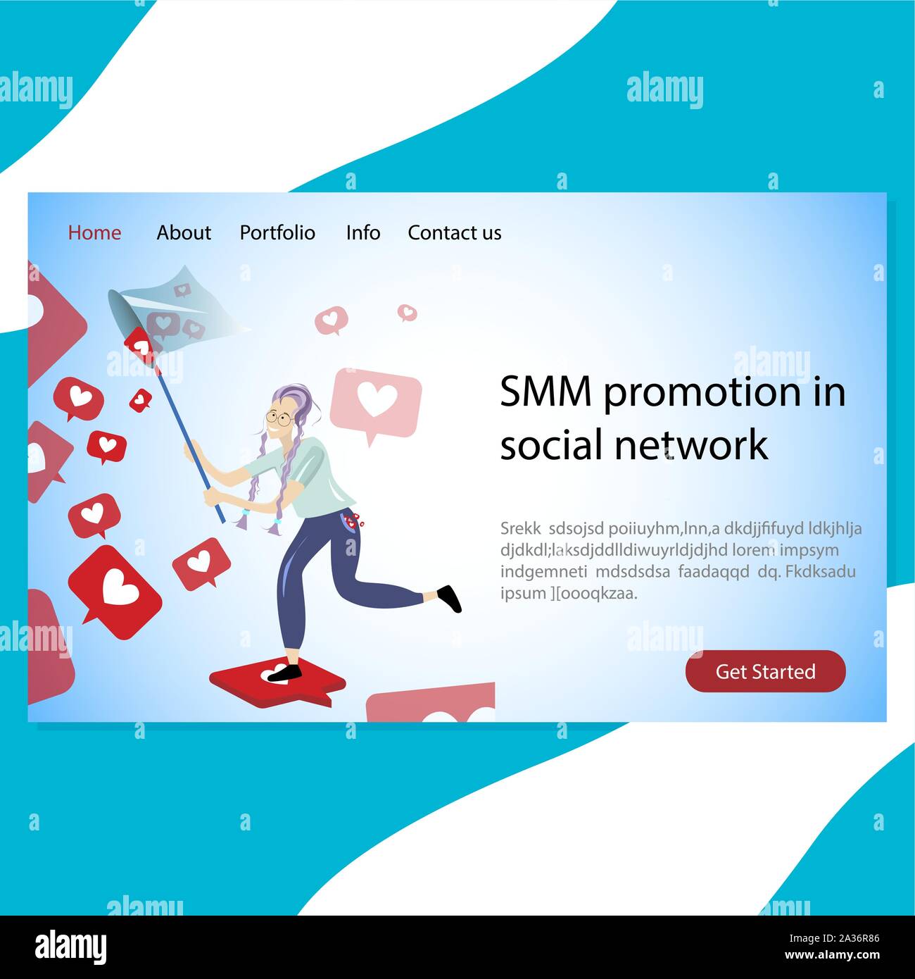 Smm vector vectors hi-res stock photography and images - Alamy