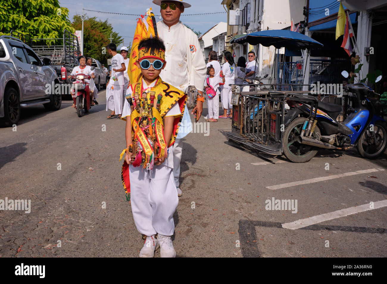A procession during the Vegetarian Festival (Nine Emperor Gods Festival ...