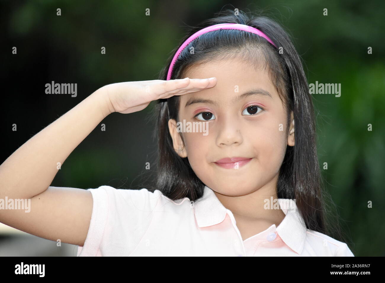 Kids saluting hi-res stock photography and images - Alamy