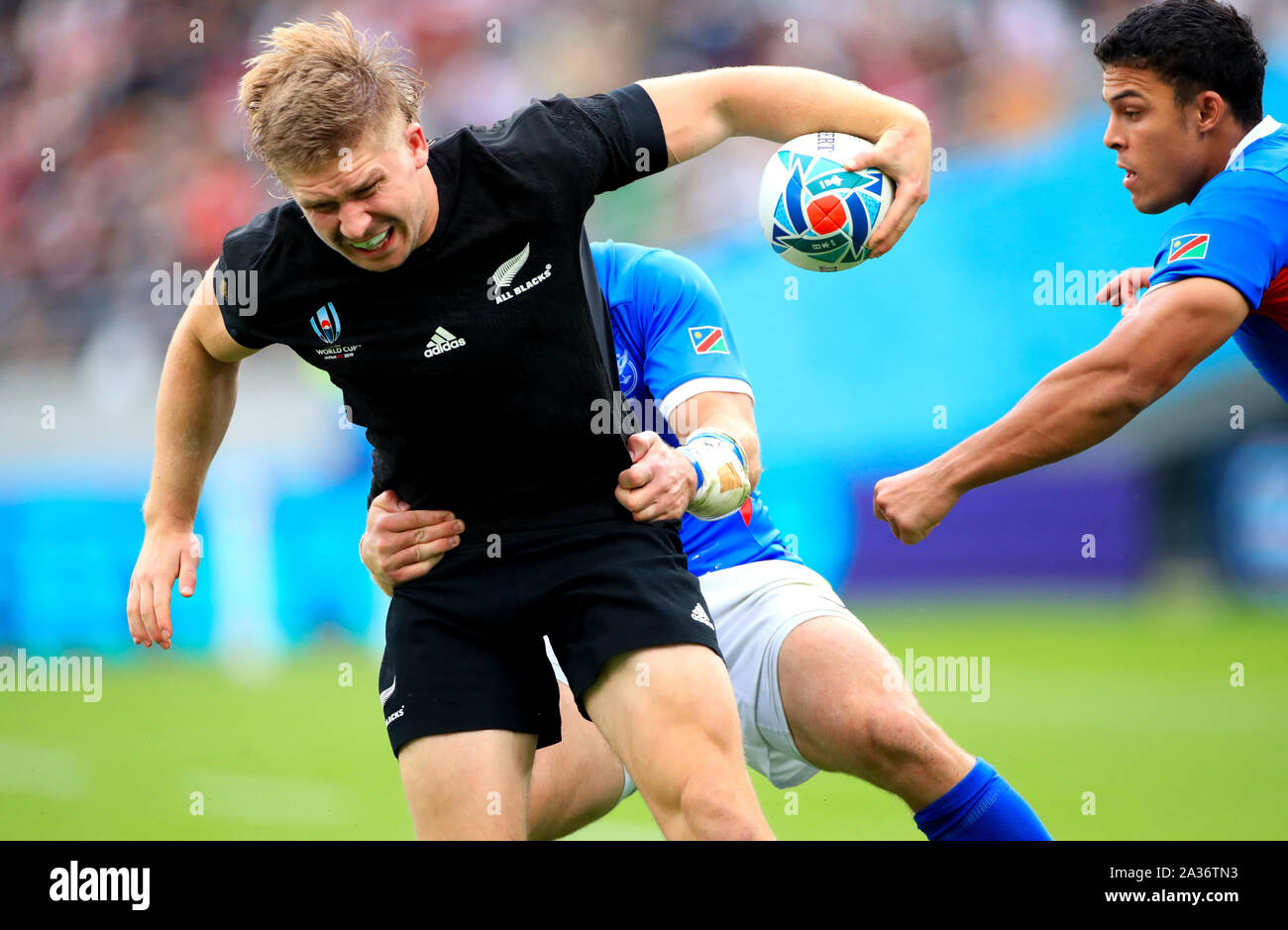 New Zealand's Jack Goodhue in action during the 2019 Rugby World Cup ...