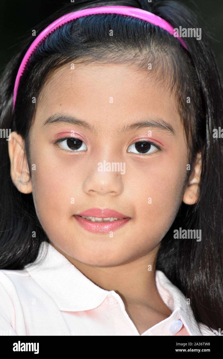 A Cute Filipina Female Smiling Stock Photo - Alamy