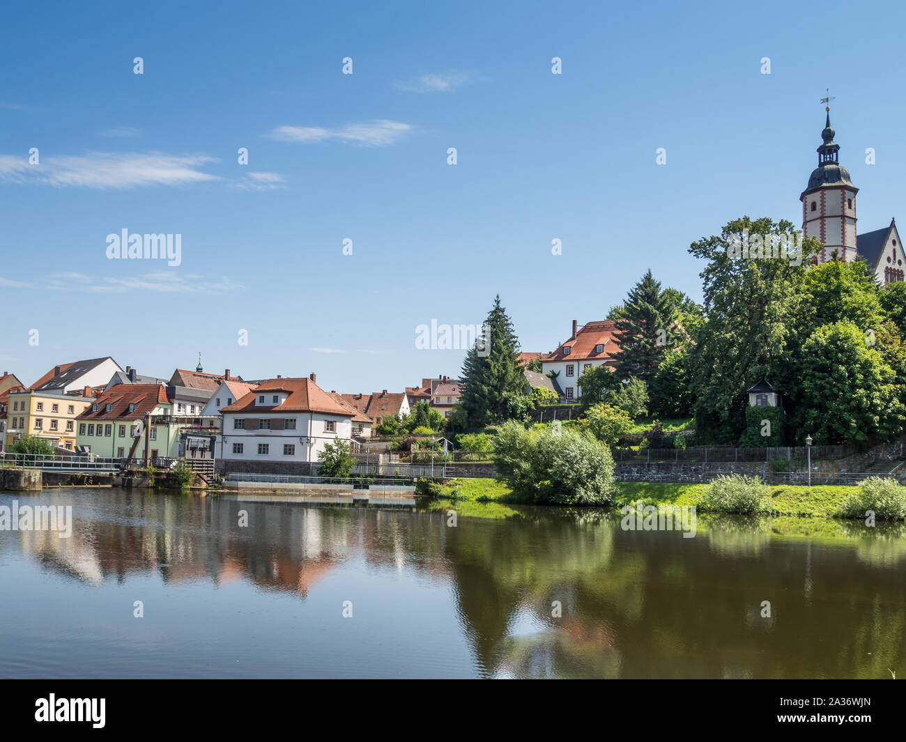View of the city of Penig in Saxony Stock Photo - Alamy