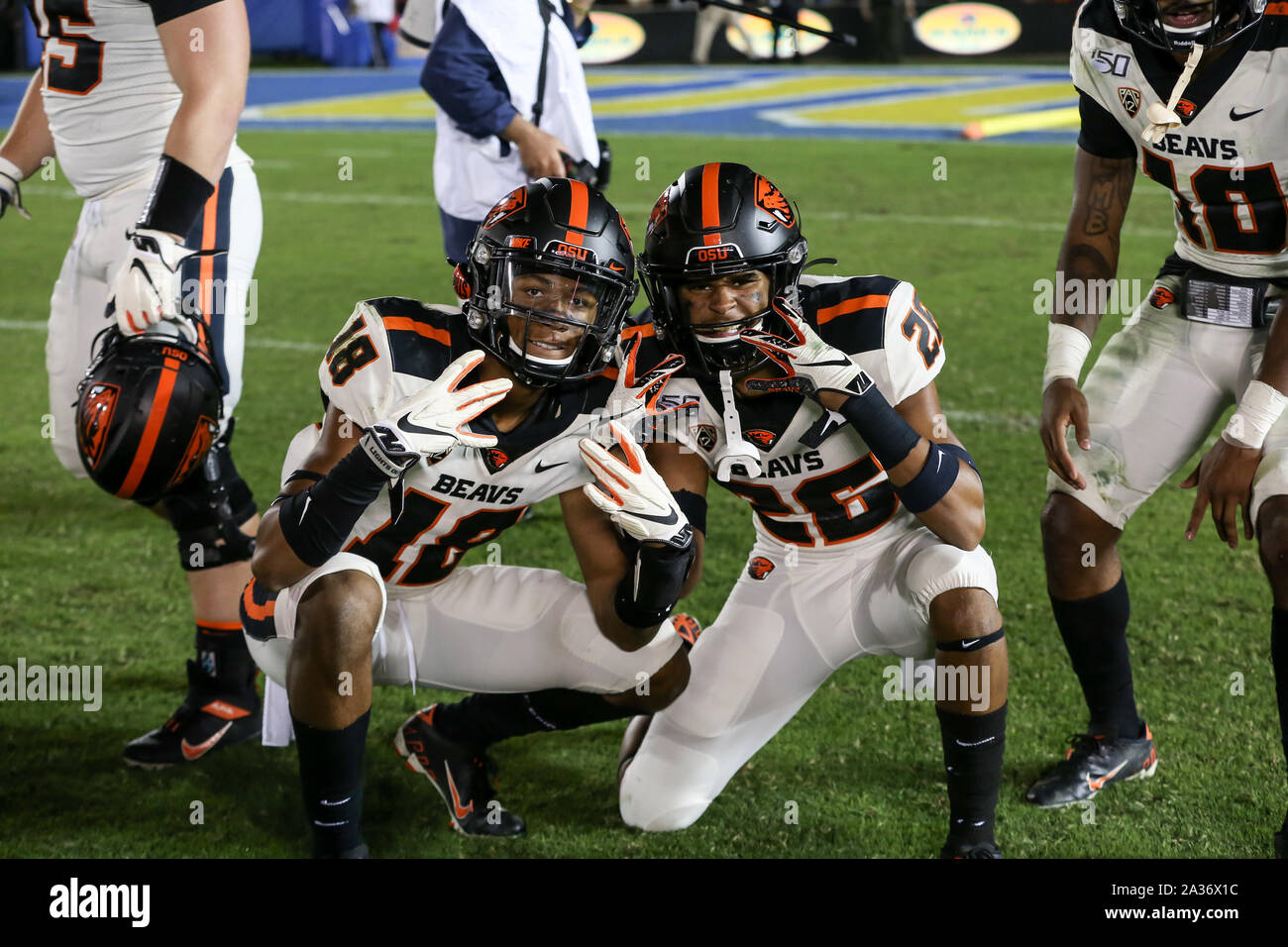 Pasadena CA. 05th Oct, 2019. Oregon State Beavers defensive back Alex ...