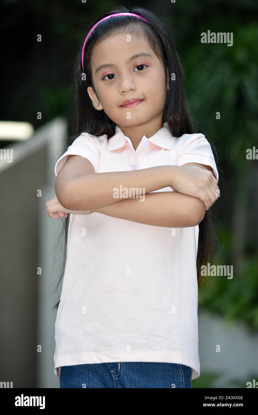 A Pretty Preteen And Confidence Stock Photo - Alamy