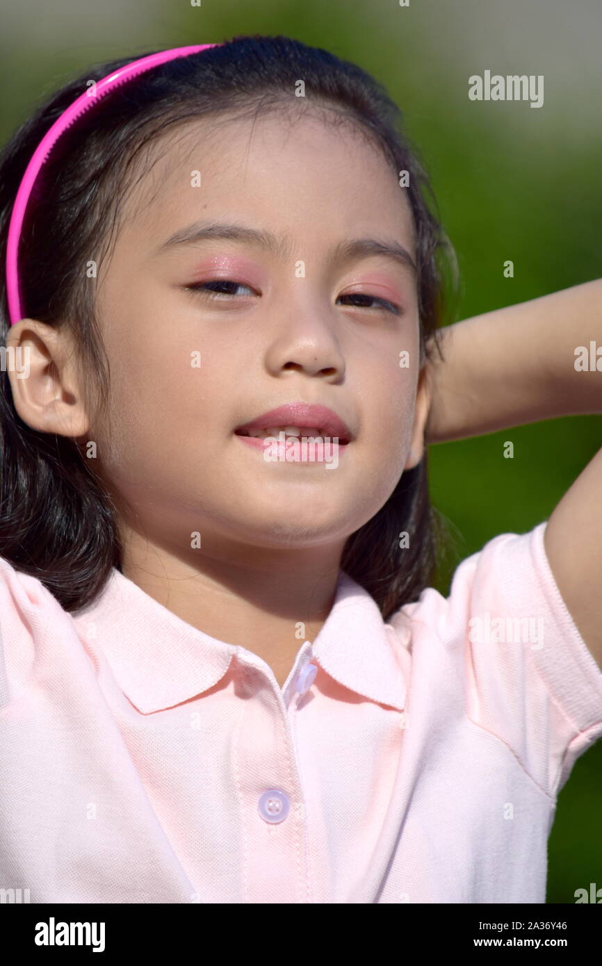 A Cute Female Resting Stock Photo - Alamy