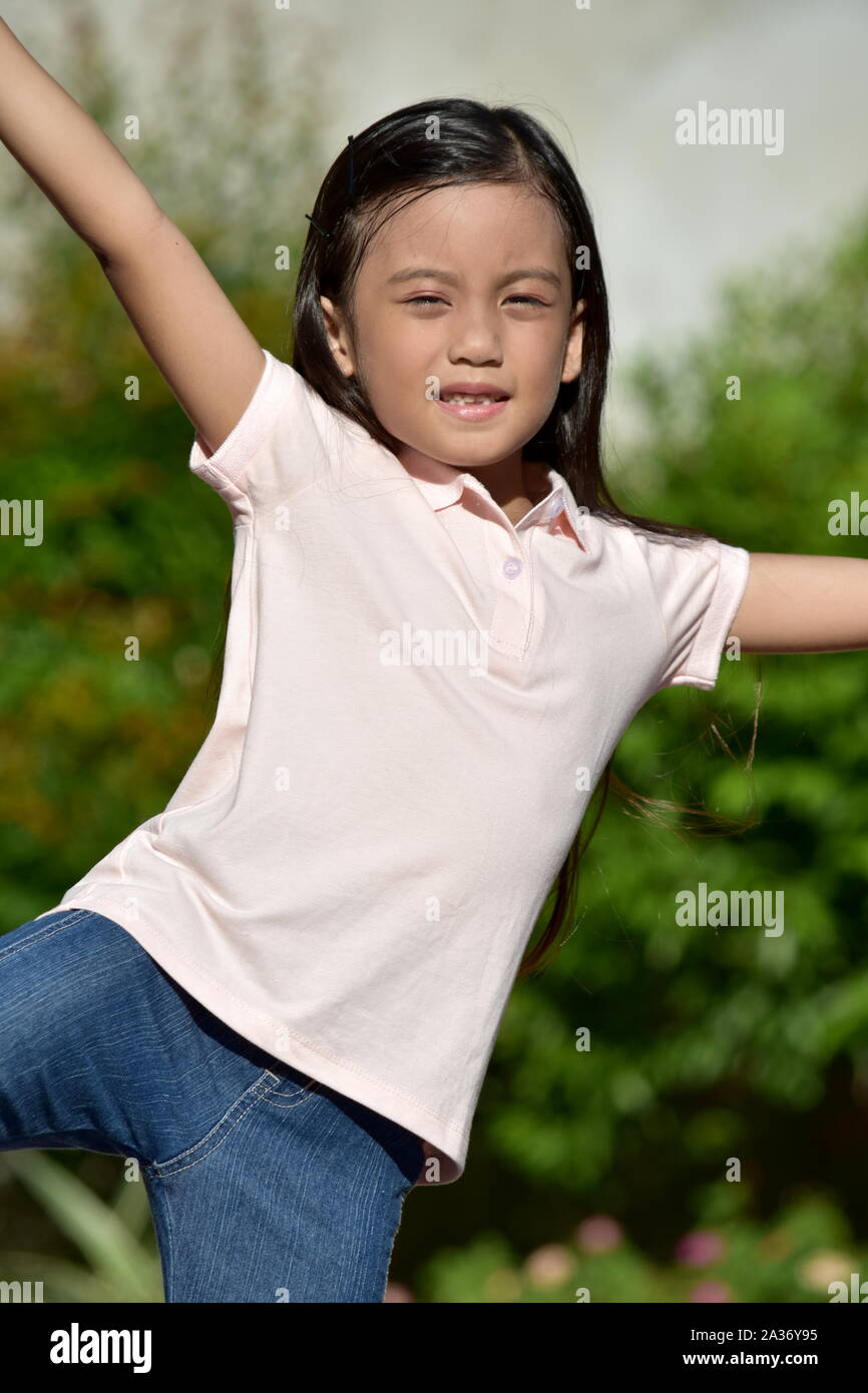 A Filipina Girl And Freedom Stock Photo - Alamy