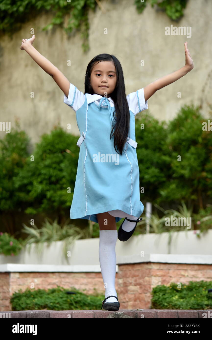 A Diverse Girl Student Dancing Stock Photo - Alamy