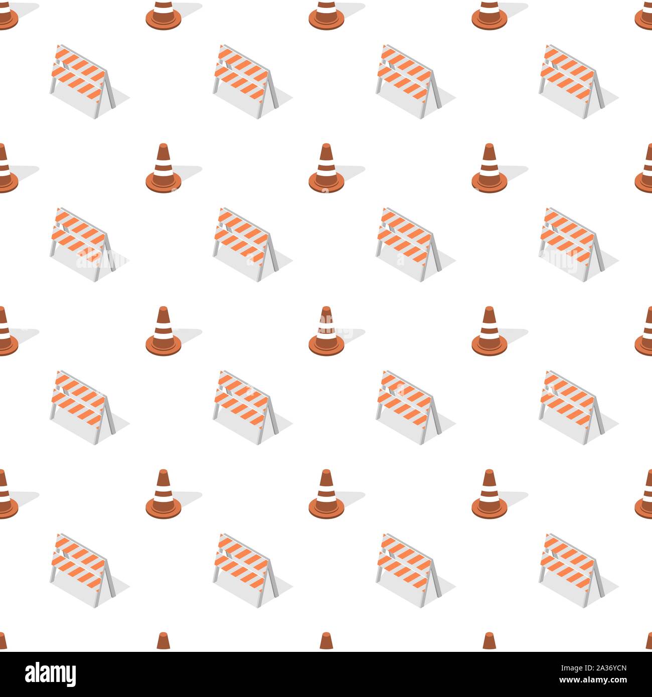 Seamless background from a set of under construction design elements ...