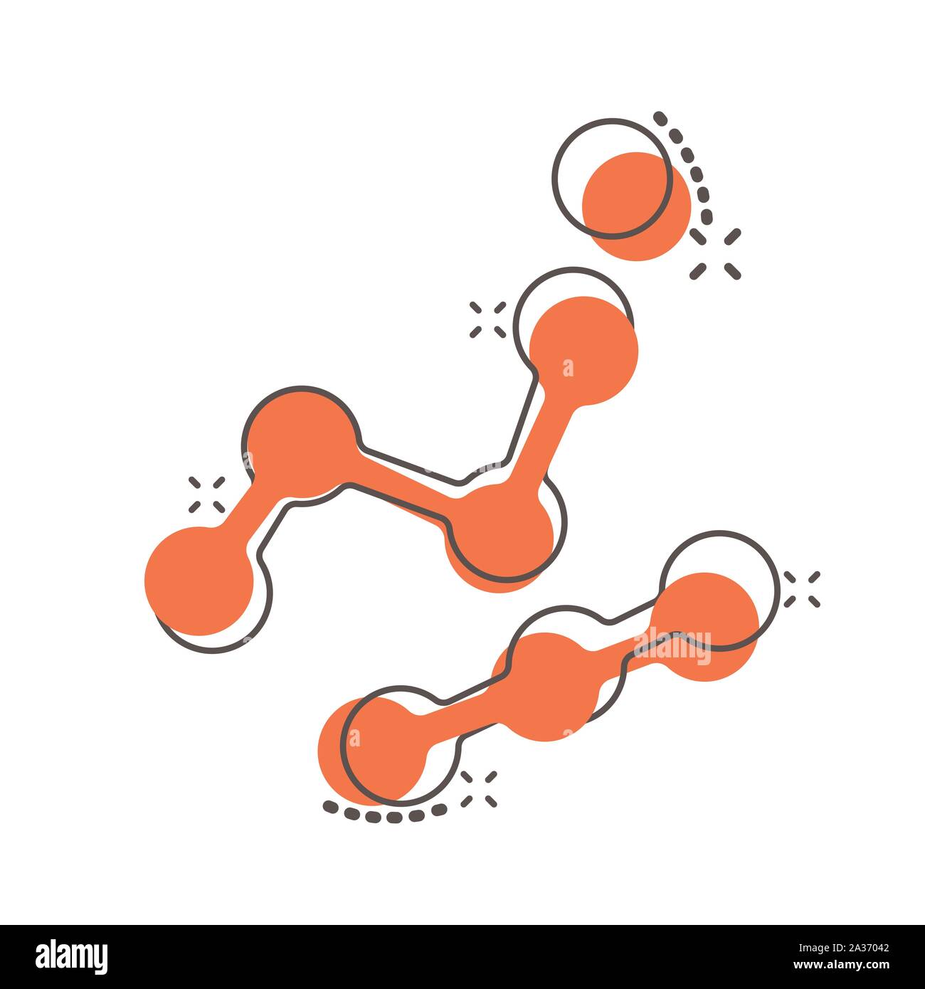 Dna molecule comic Stock Vector Images - Alamy