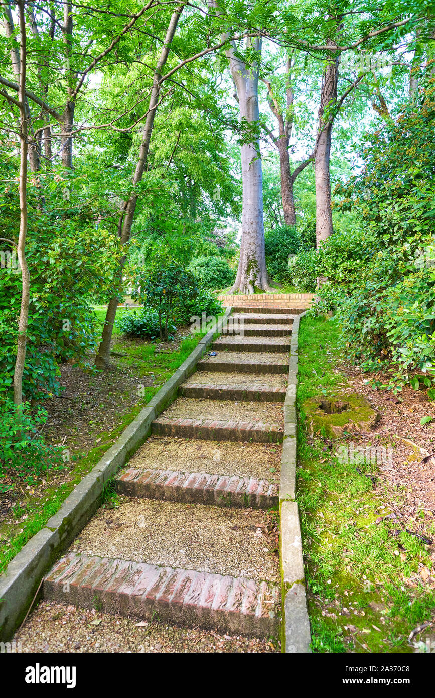 Park pathway seen in Venice at daytime Stock Photo - Alamy