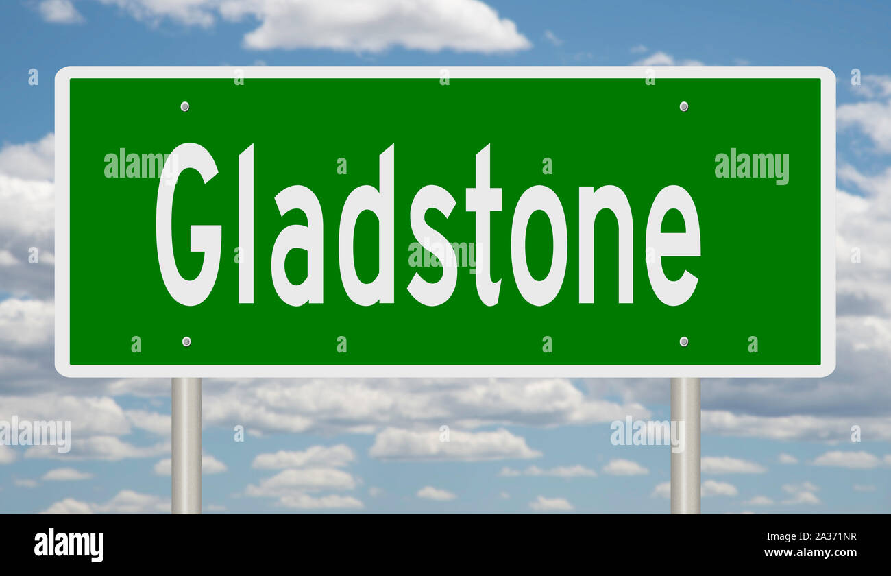 Gladstone road sign hi-res stock photography and images - Alamy