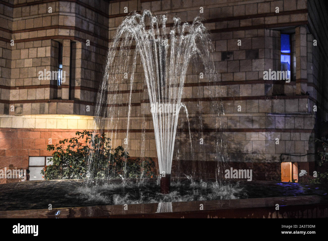 A lovely fountain on temple indian Stock Photo - Alamy