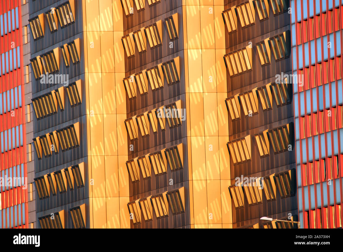 colorful modern building facade background Vienna Austria Stock Photo ...