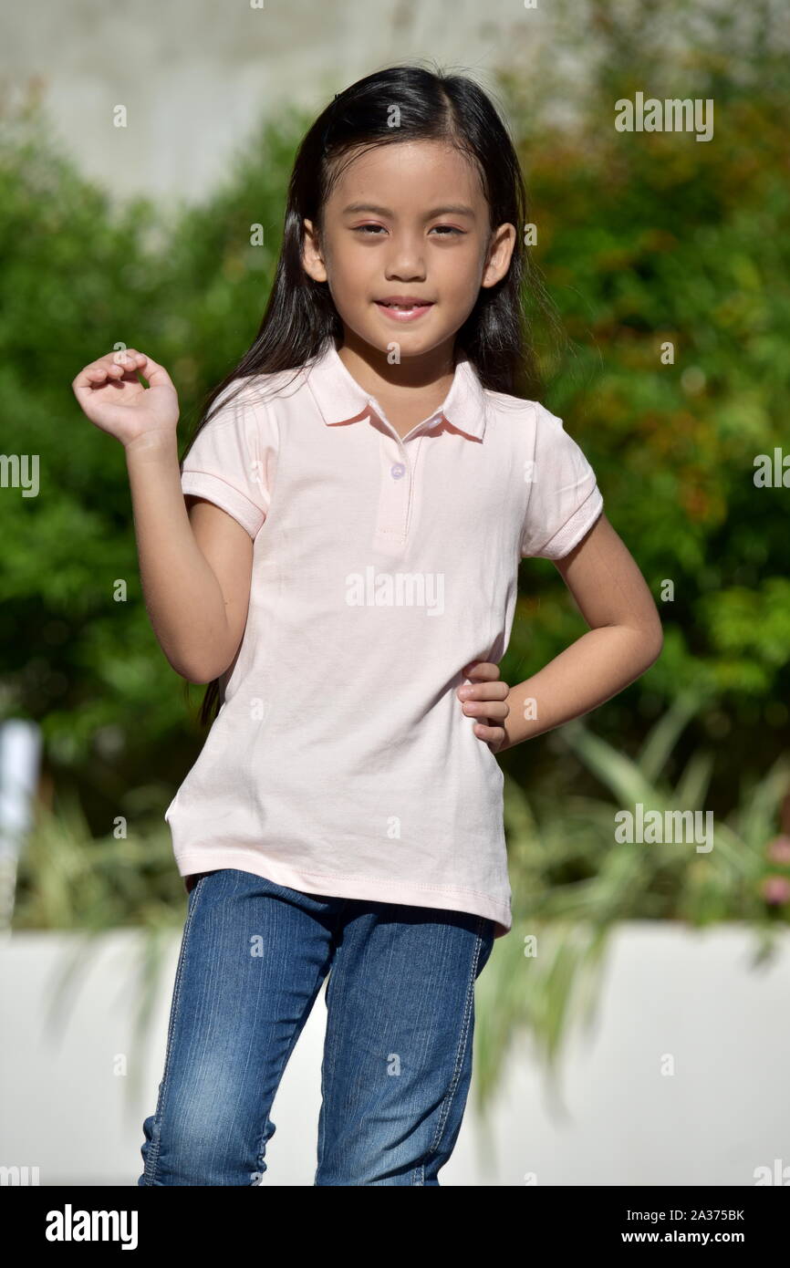 An A Youthful Juvenile Posing Stock Photo - Alamy