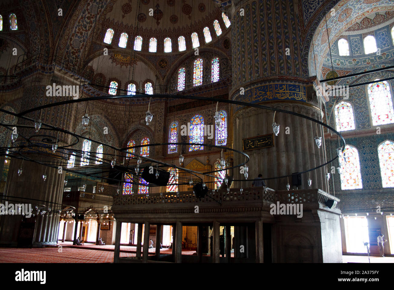 Inside of a Mosque in Istanbul Stock Photo - Alamy