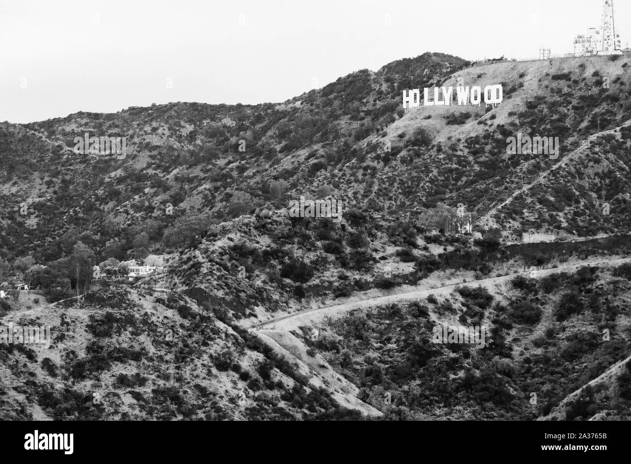 Hollywood sign LA Stock Photo - Alamy