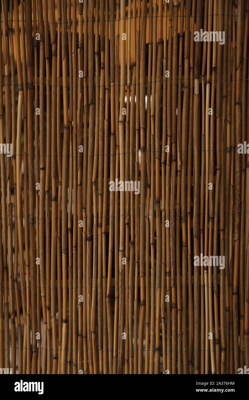 a dark reed mat as a background Stock Photo - Alamy