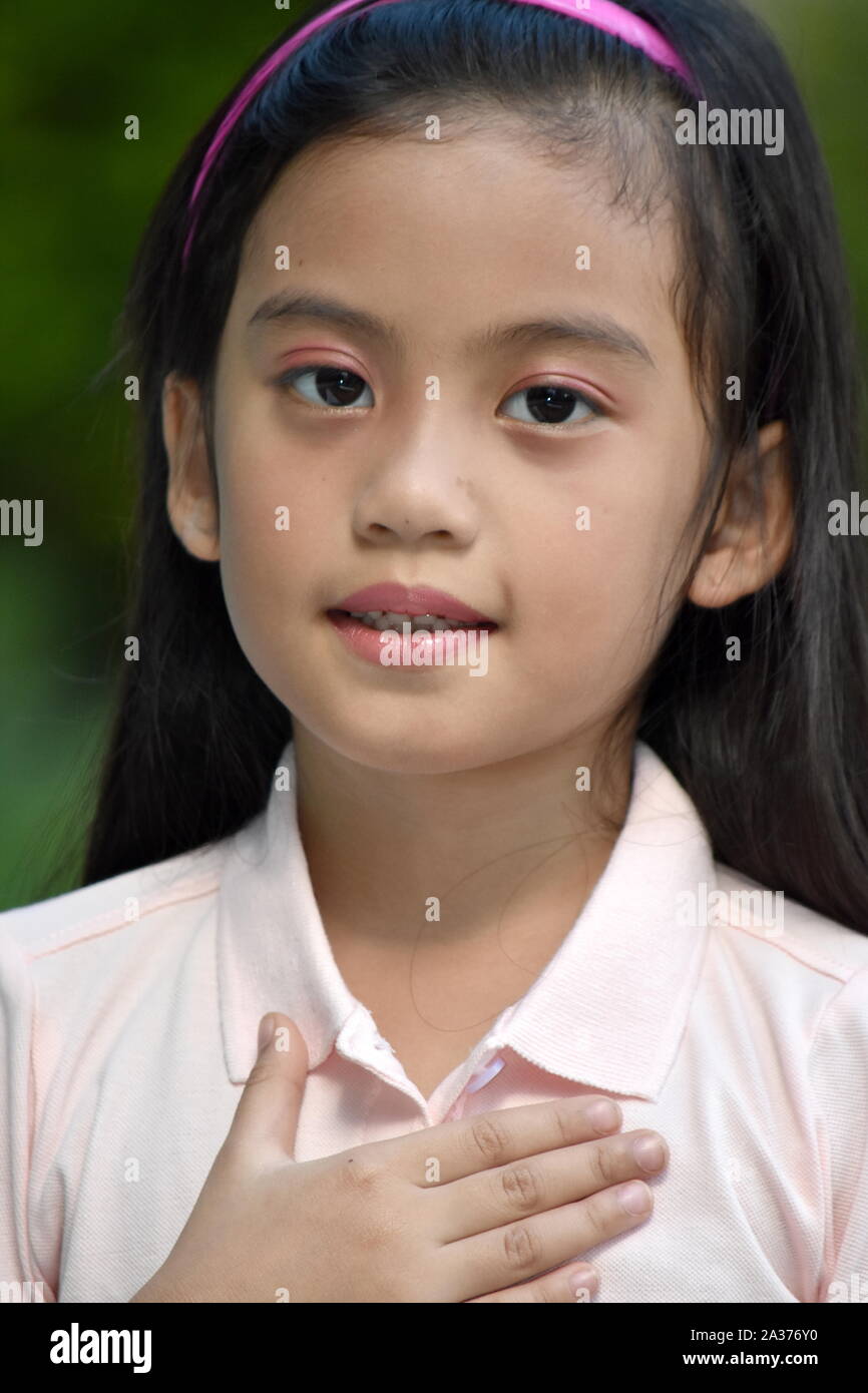 A Girl And Appreciation Stock Photo - Alamy