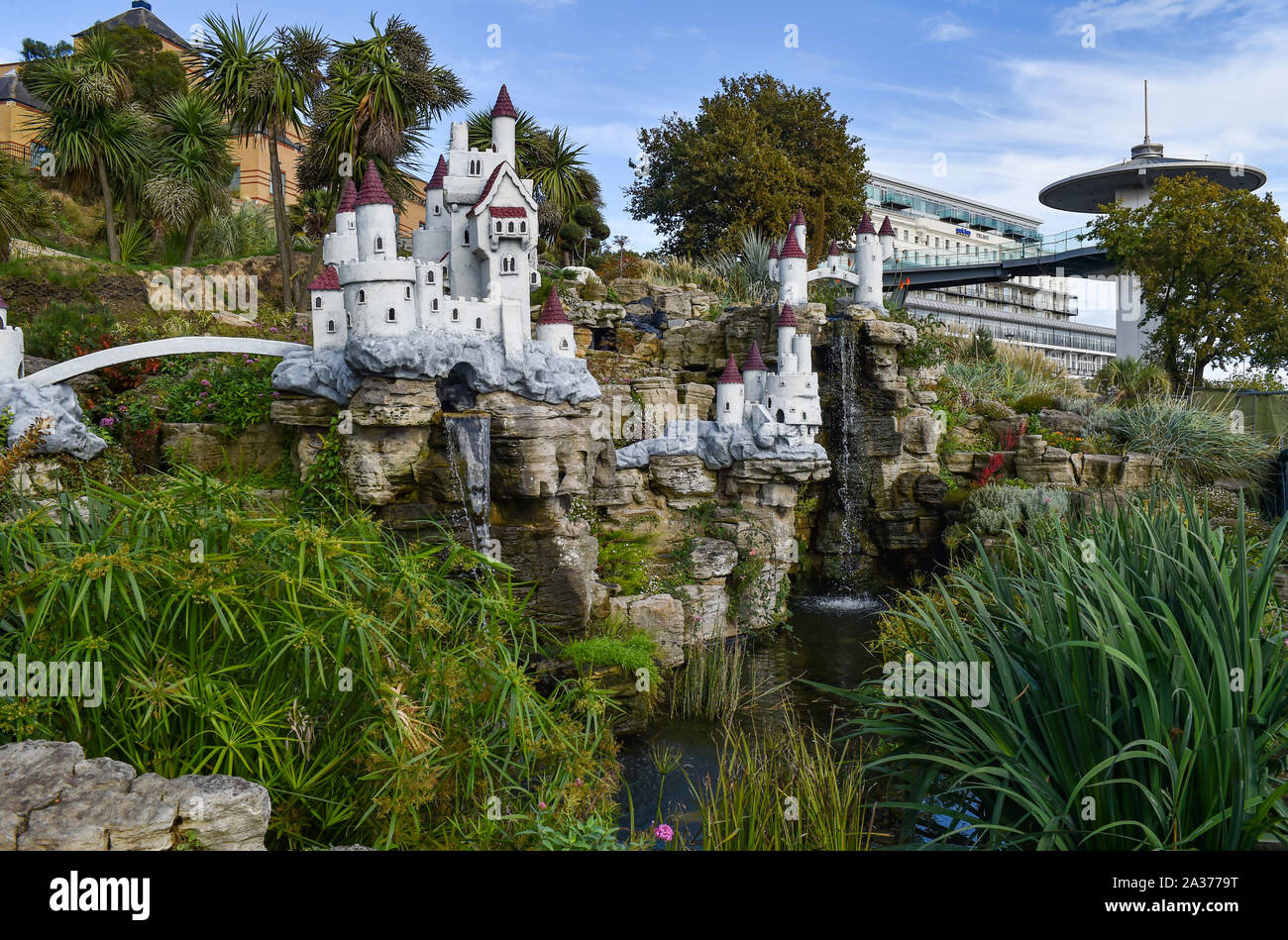 Southend On Sea Essex UK - The famous Shrubbery rock garden on seafront ...